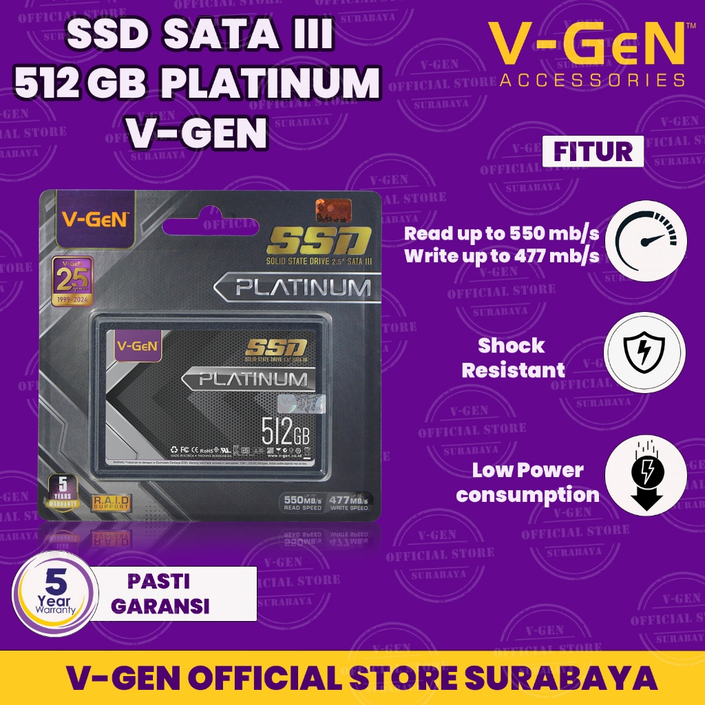 Jual SSD V-GeN 512GB SATA 3 Solid State Drive 2.5" VGEN | Shopee Indonesia