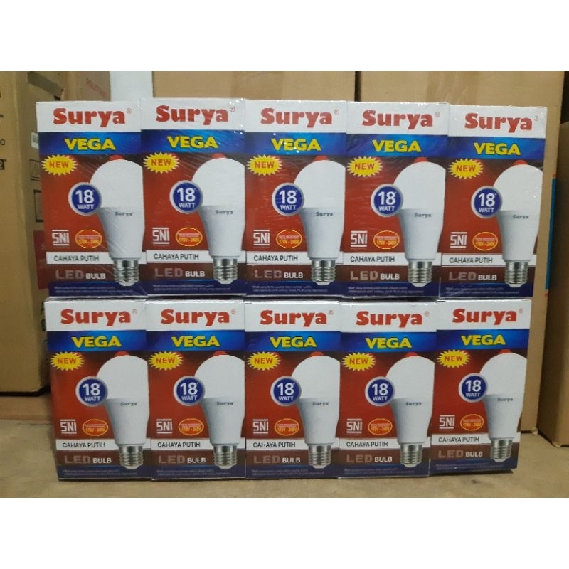 Jual lampu led surya vega 18 watt 10 pcs | Shopee Indonesia