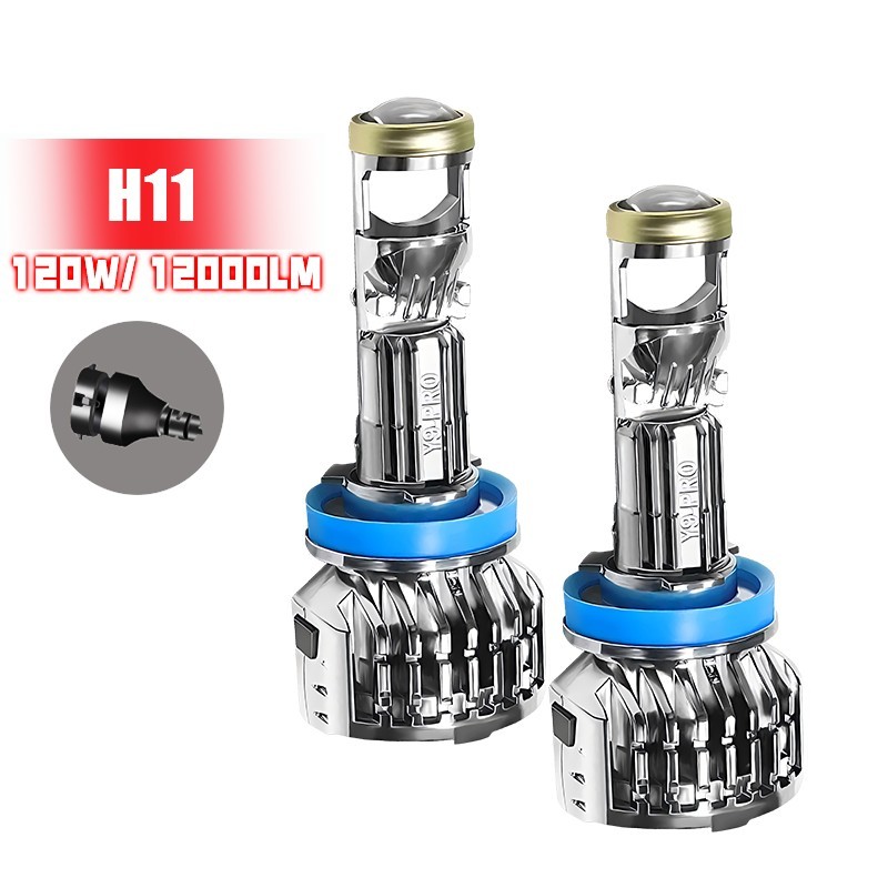 Jual Lampu LED Laser Y9 PRO H11 H4 H7 HB3 9006 Super Tinggi Headlight ...