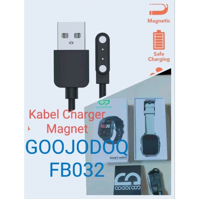 Jual GOOJODOQ FB032 Smart Watch Kabel Charger Smartwatch GOOJODOQ FB033 ...