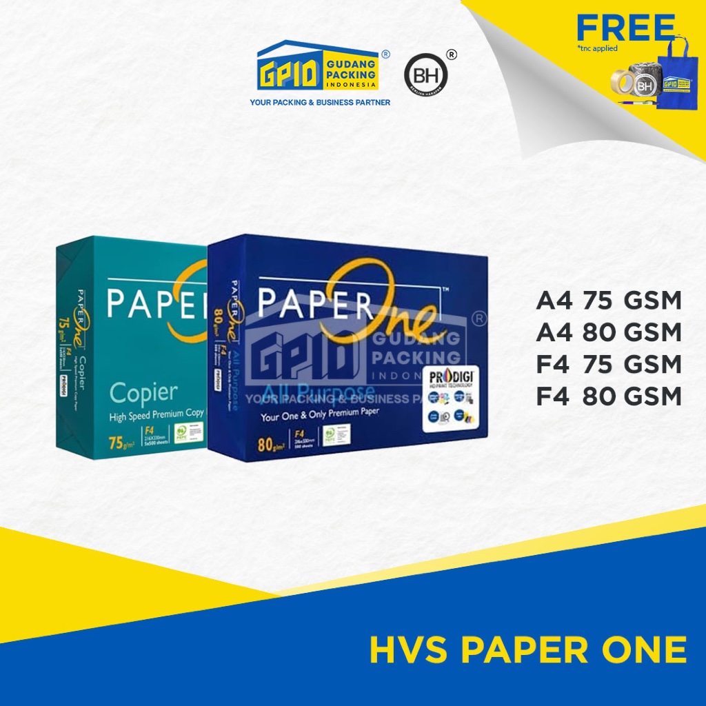 Jual PAPER ONE - Kertas HVS (A4 / F4) Gramasi (75 / 80) Gsm | Shopee Indonesia