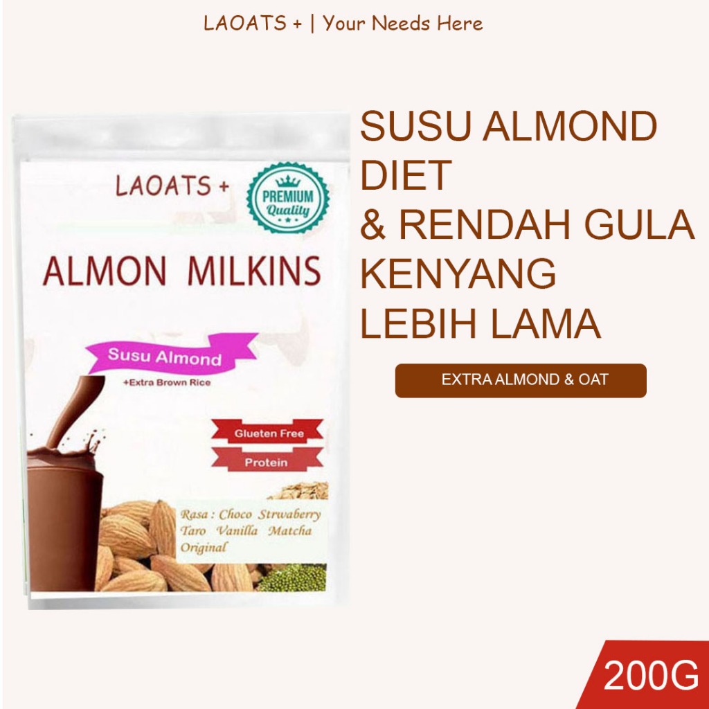 Jual susu almon laoats | Shopee Indonesia