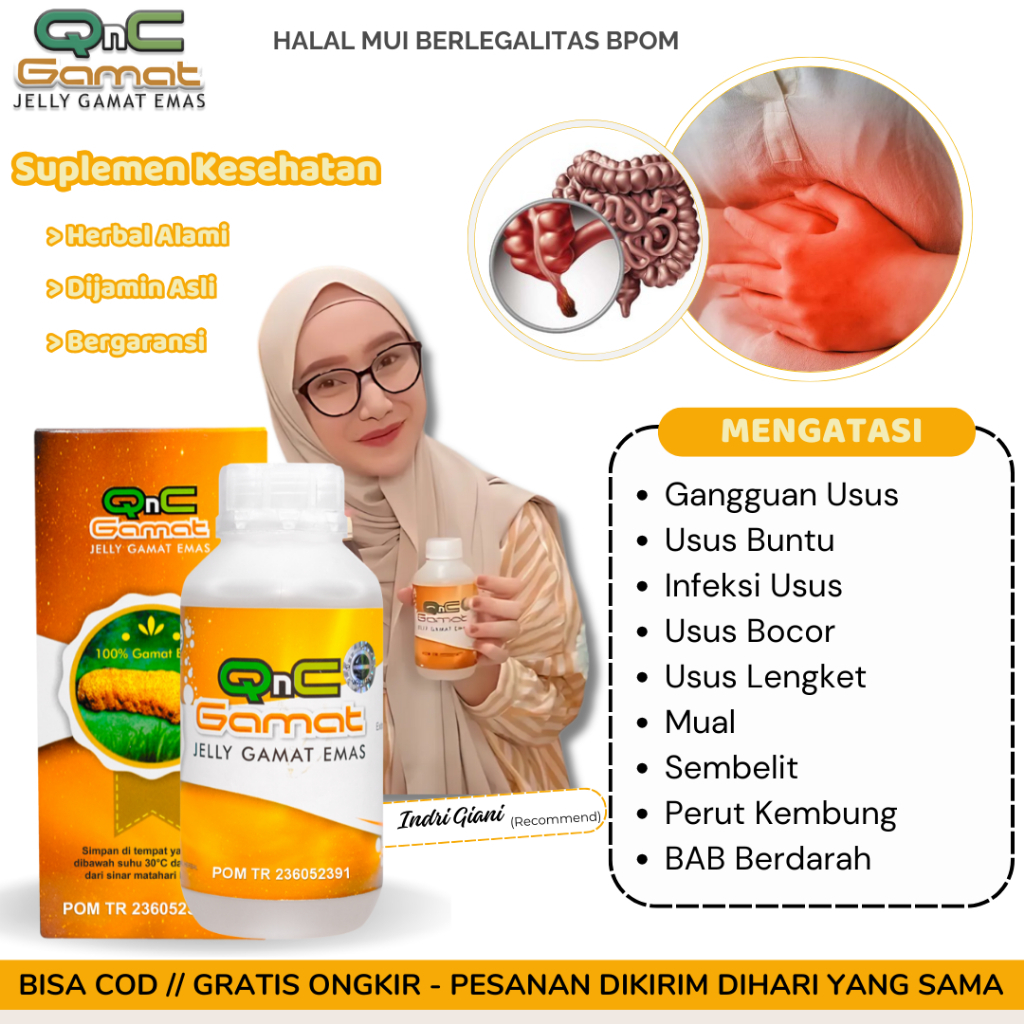 Jual QNC Jelly Gamat Obat Ganguan Usus Anak Dewasa Usus buntu Infeksi ...
