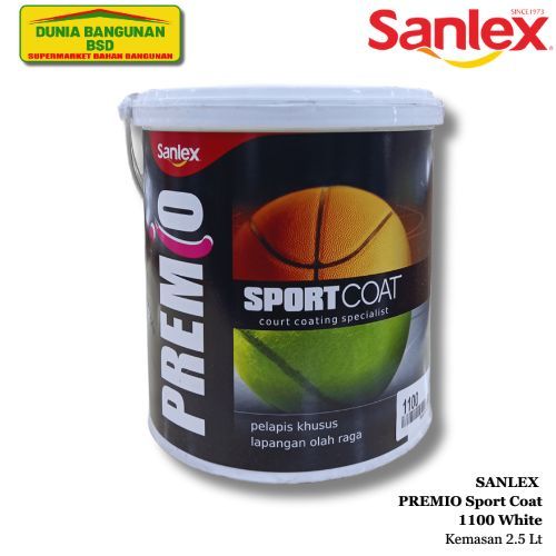 Jual SANLEX PREMIO Sport Coat White 2.5 Lt Cat Pelapis Lapangan Putih ...