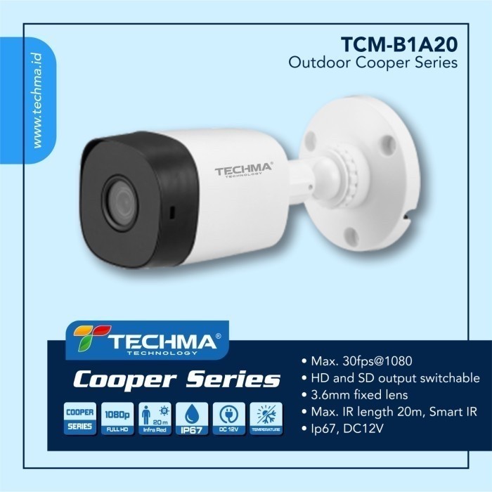 Jual CAMERA HD TECHMA COOPER SERIES 2.0MP (Original Resmi) | Shopee ...