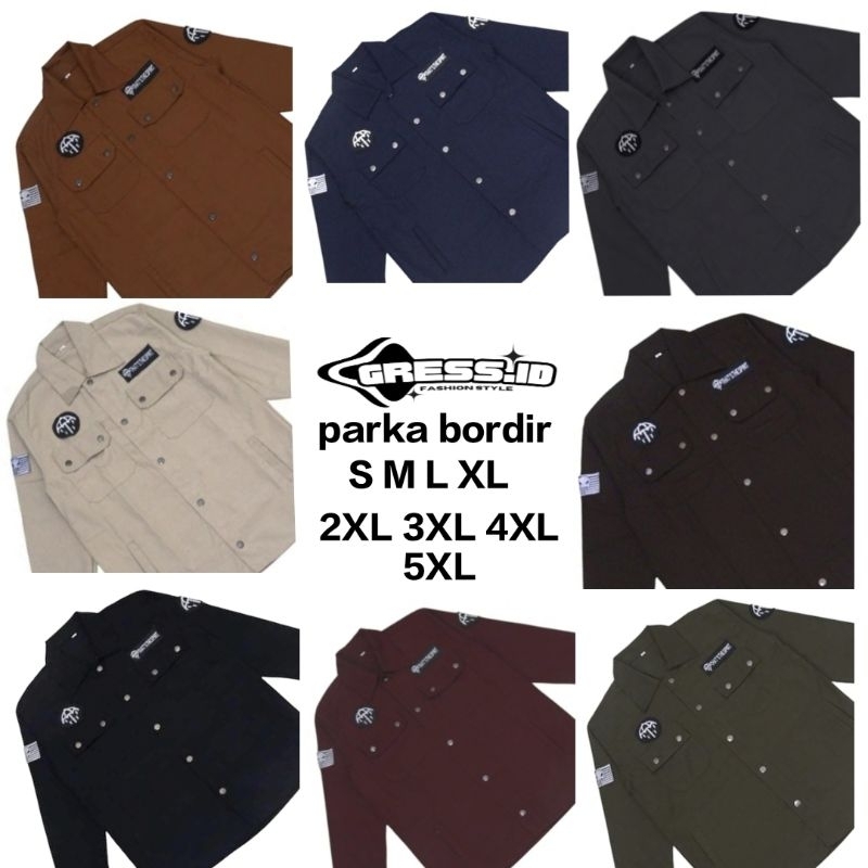 Jual JAKET SEMI PARKA BORDIR (8SIZE)EMBLEM BMTH TRUCKER JAKET PARKA ...