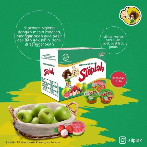 Jual SIIPLAH Minuman Rasa Buah Kemasan Cup 120 ml @32 cups | Shopee ...