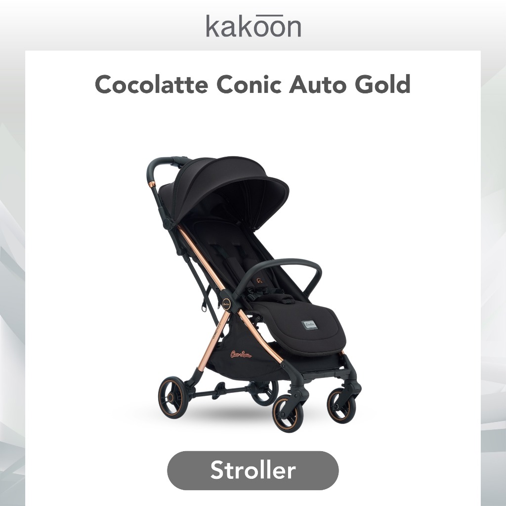 Jual Cocolatte Conic Auto Gold Stroller | Shopee Indonesia