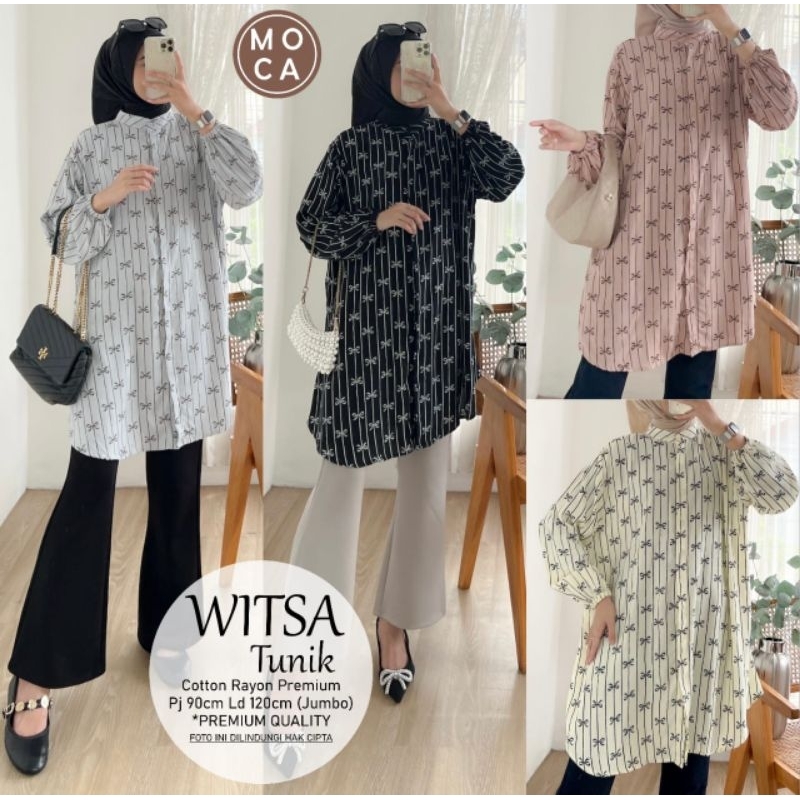 Jual WITSA TUNIK JUMBO COTTON RAYON PREMIUM ADEM TEBAL HALUS NYAMAN BY MOCAA | Shopee Indonesia