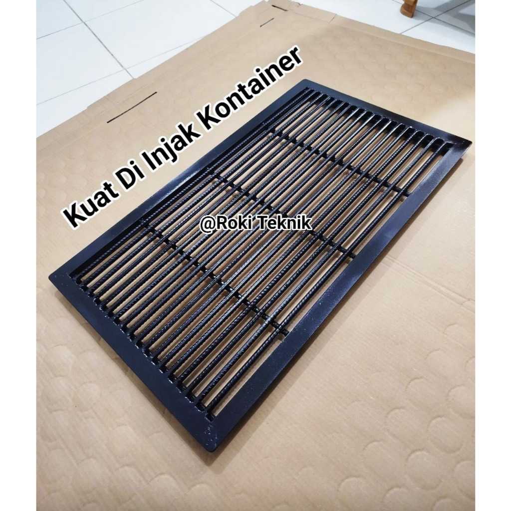 Jual GRILL BESI PANJANG 100CM Grill penutup got selokan air bahan besi ...