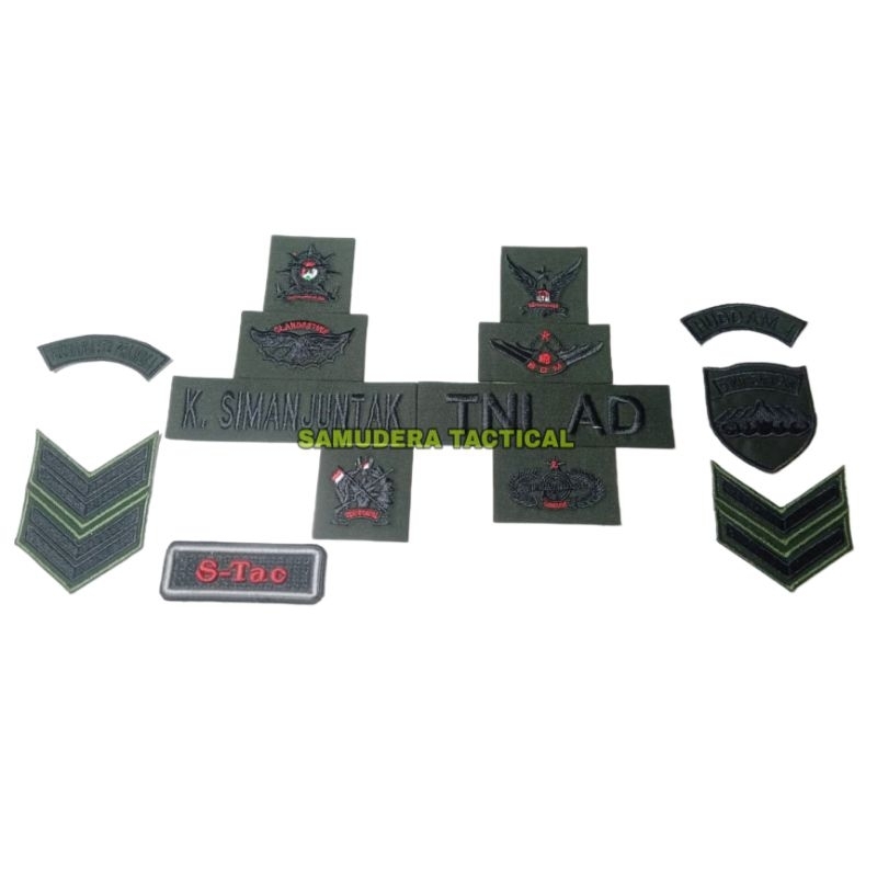 Jual FULL SET ATRIBUT PAPAN NAMA PDL TNI KHUSUS TNI AD MIKA/PERKERAS | Shopee Indonesia