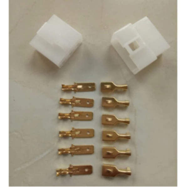 Jual SOCKET 6 PIN BESAR + SKUN / SOKET MOTOR / KONEKTOR / KABEL MOTOR ...