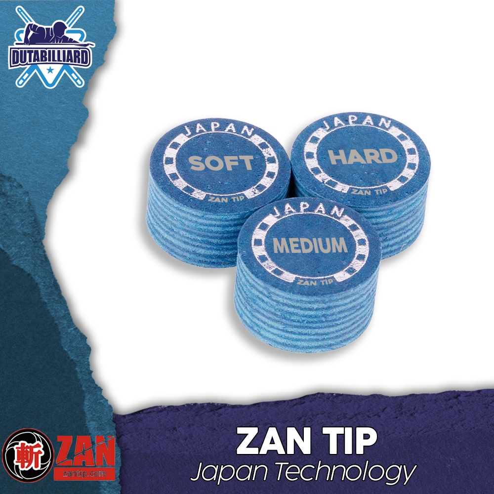 Jual Zan Tip Standard Series Billiard Cue Tip Japanese Technology 14mm ...