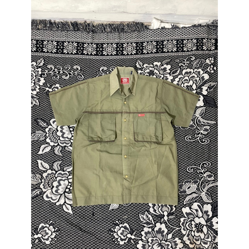 Jual green Workshirt By Ecko untld | Shopee Indonesia