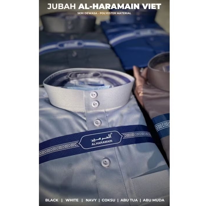 Jual Al Haramain Gamis Lengan Panjang Premium Non Manset Kancing Bulat ...