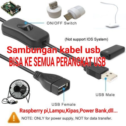 Jual kabel usb dengan saklar|sambungan kabel usb | kabel sambungan usb cowok cewek | kabel usb ...