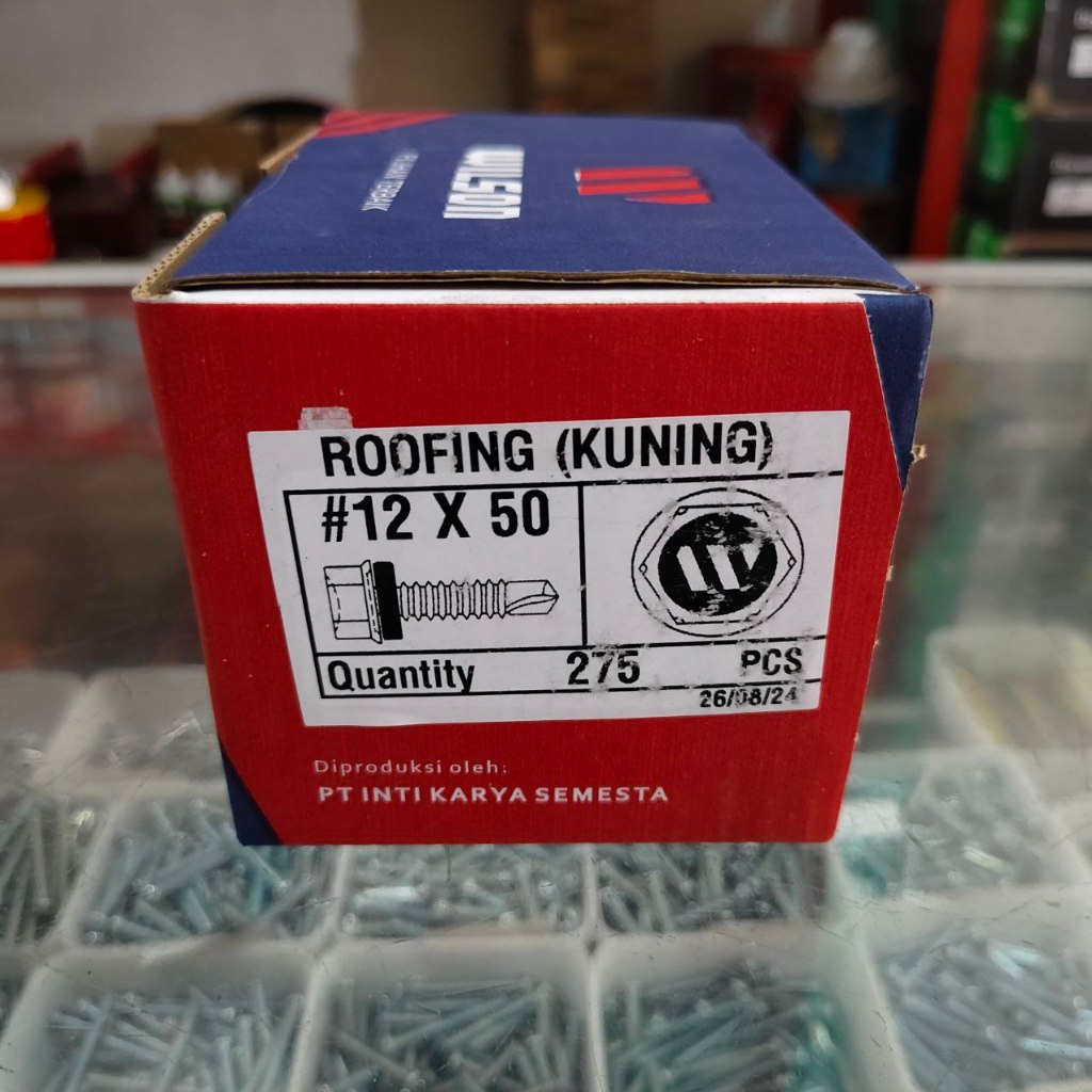 Jual Sekrup Roofing WILSON 12x50 Baut roofing Skrup Atap Roofing Screw SDS Self Drilling Screw ...