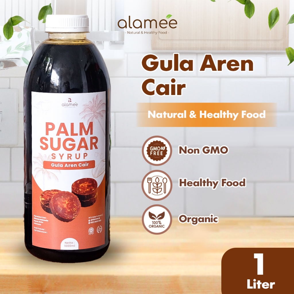 Jual ALAMEE Gula Aren Cair Organik Syrup Palm Sugar Liquid Organic ...