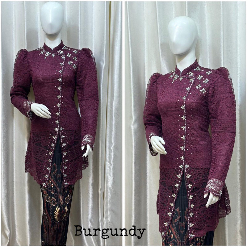 Jual KEBAYA BORKAT VANIA PAYET TERBARU/KEBAYA MODERN/KEBAYA WISUDA/ATASAN WANITA/SERAGAM PESTA ...
