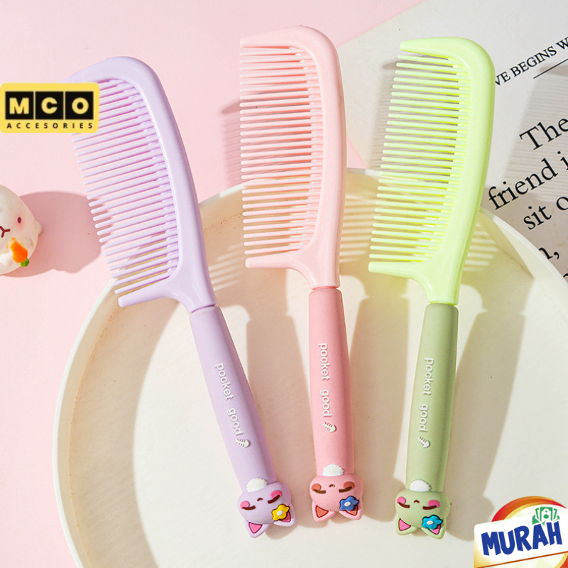 Jual Sisir Rambut Gagang Lembut Sisir Rambut Anak Karakter Kucing ...