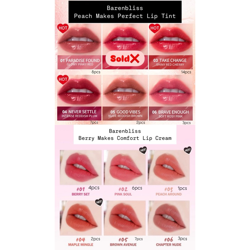 Jual BNB Barenbliss Peach Makes Perfect Lip Tint YOU Colourland Lip Serum Lip Tint Lip Cream Lip ...