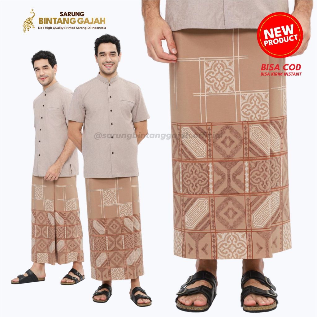 Jual Sarung Bintang Gajah Legenda Classic WS 7244 Motif Ornamen Garis ...
