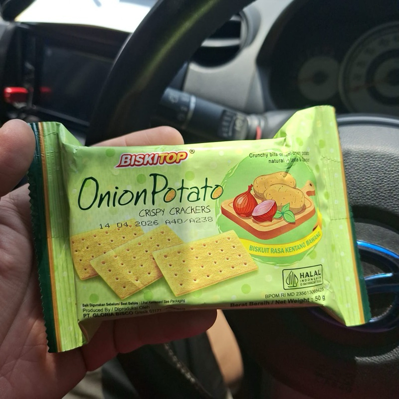 Jual BISKITOP ONION POTATO crispy 50gram | Shopee Indonesia