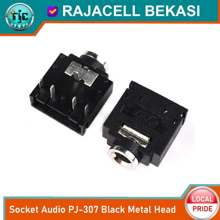 Jual PJ-307 3.5mm Stereo Jack Socket Audio Jack Connector PCB Socket ...