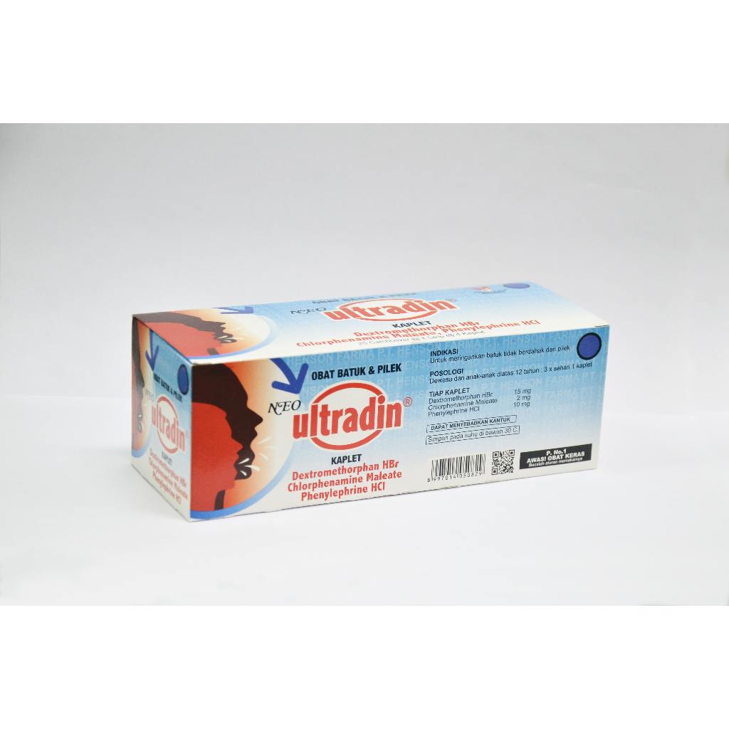 Jual ULTRADIN Obat Batuk Tidak Berdahak Disertai Flu & Pilek | Shopee ...