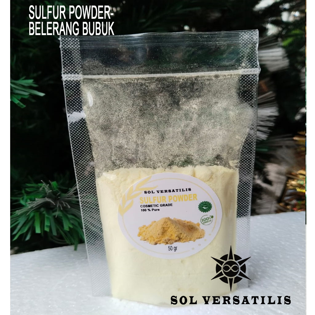 Jual Pure Sulfur Powder 50 Gram - Belerang Murni Super Halus/Cosmetic ...