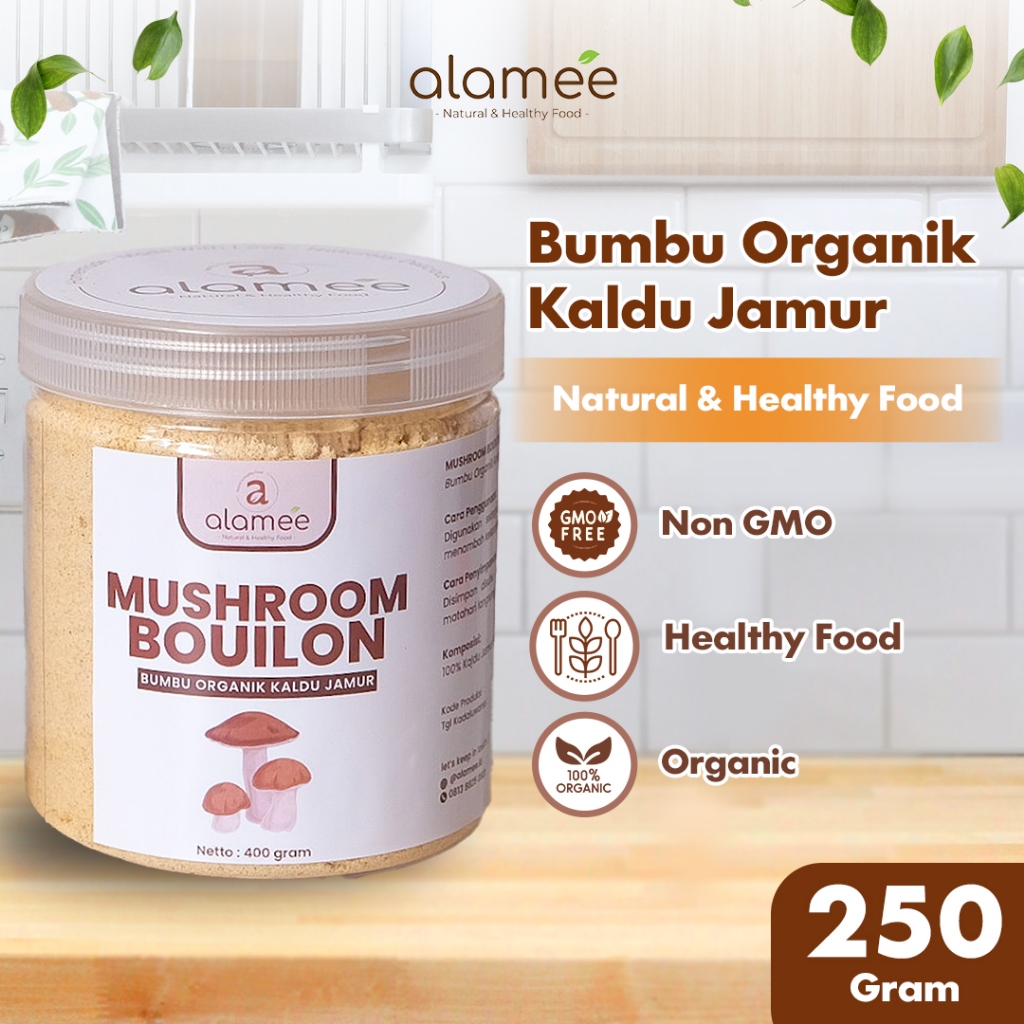 Jual ALAMEE Kaldu Jamur NON MSG Bubuk Mushroom Powder Bumbu Dapur ...