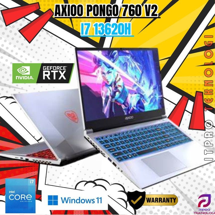 Jual LAPTOP AXIOO PONGO 760 V2 I7 13620H RTX4060 8GB/ 16GB 512GB DOS ...