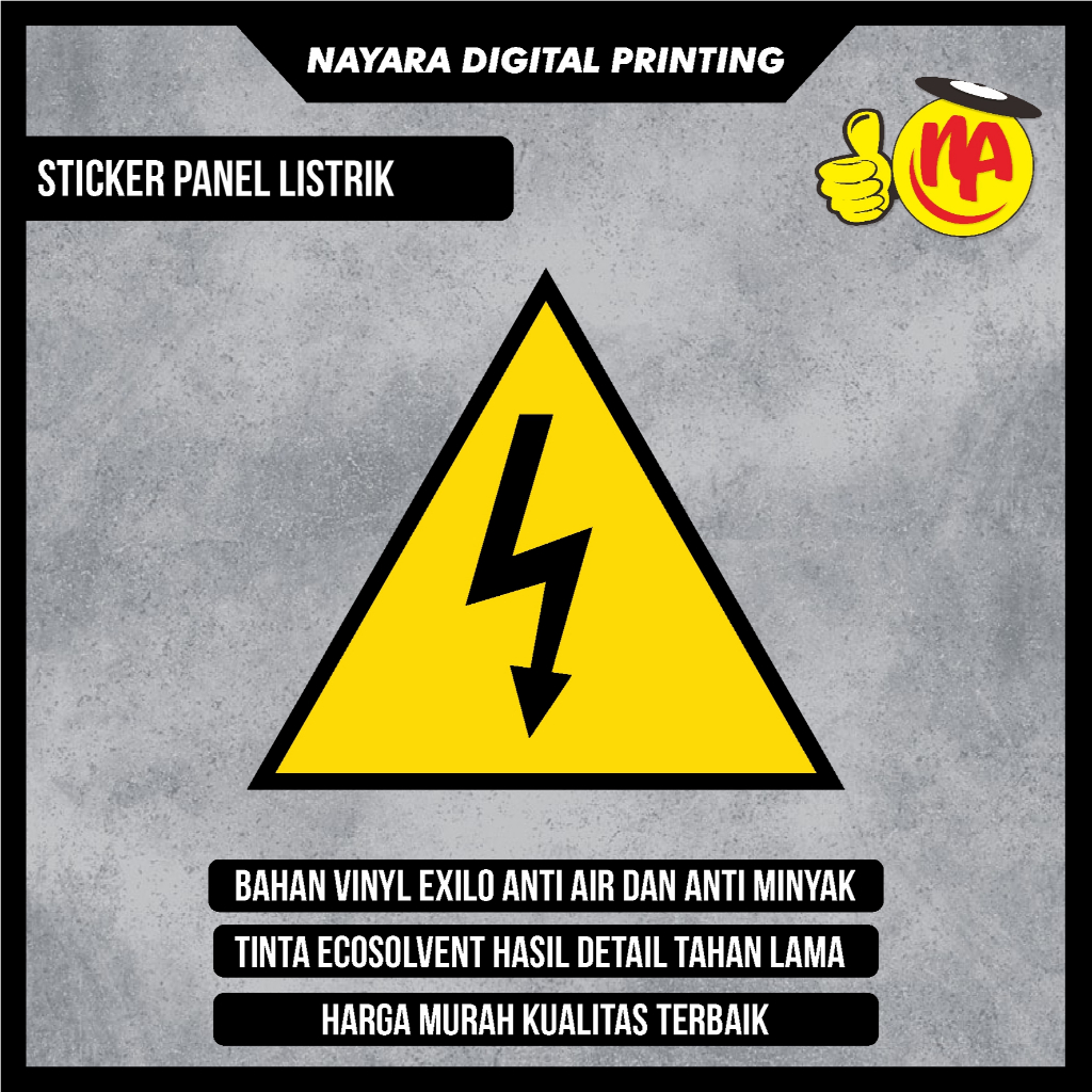 Jual Stiker Panel Listrik Segitiga / Sign Sticker Bahaya Panel Listrik ...