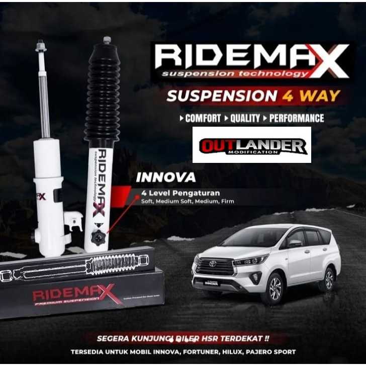 Jual SHOCK BREAKER HSR RIDEMAX WARNA PUTIH BISA DI SETEL EMPUK KERAS ...