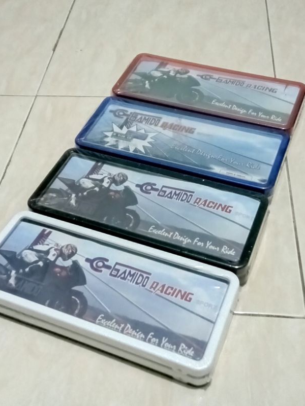 Jual Cover tempat plat nomor motor universal model kotak gamido racing ...