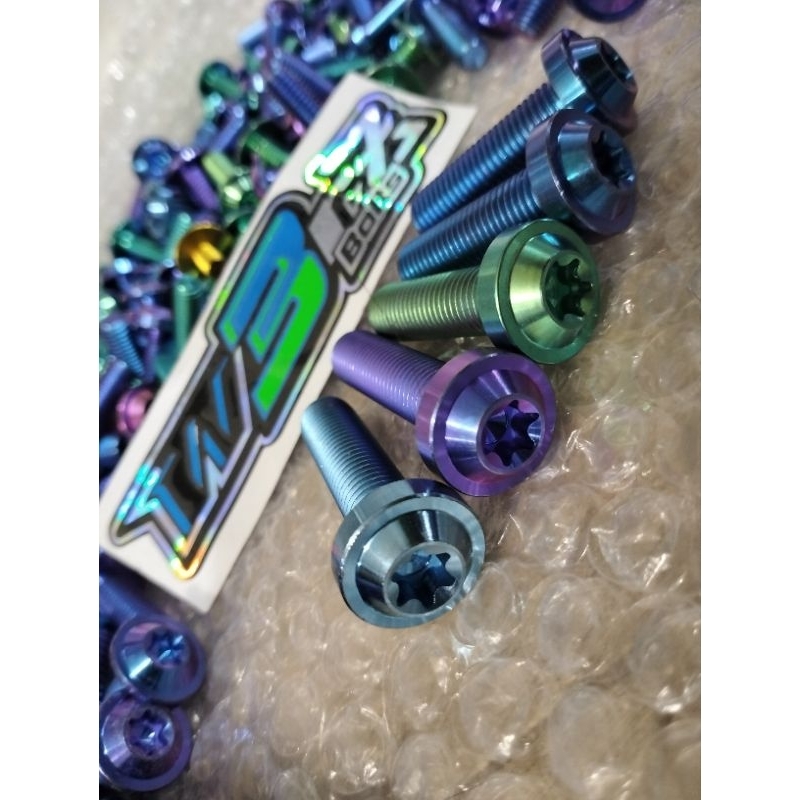 Jual Titanium m10x40 baut titanium drat 14 harga SATUAN baut knalpot beat baut arm knalpot Vario ...