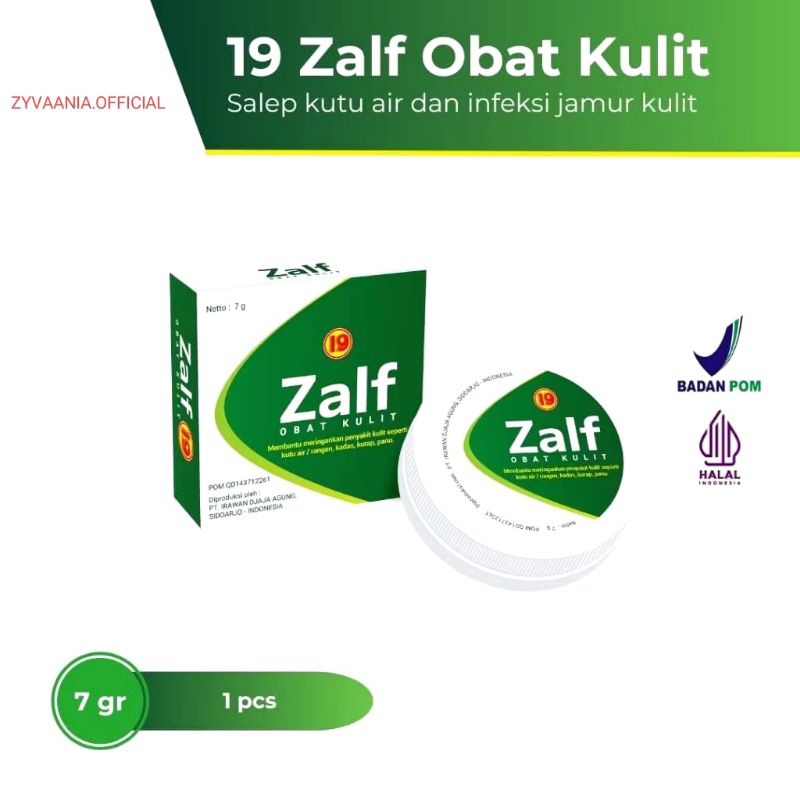 Jual Zalf Obat Kulit Salep Kutu Air dan Infeksi Jamur Cap 19 BPOM ...