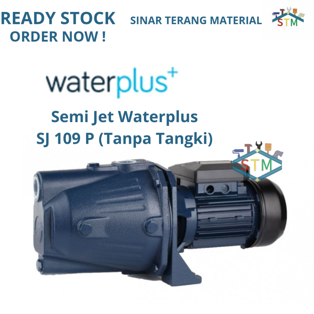 Jual Pompa Air Semi Jet Waterplus+ SJ-109P (NT) Non Otomatis / Pompa ...