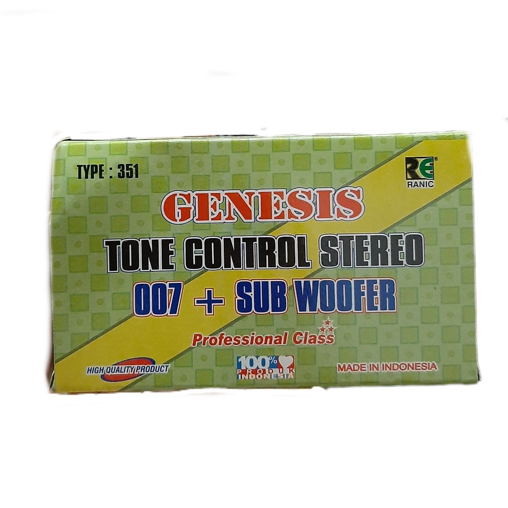 Jual GENESIS TONE CONTROL STEREO 007 + SUBWOOFER RANIC | Shopee Indonesia