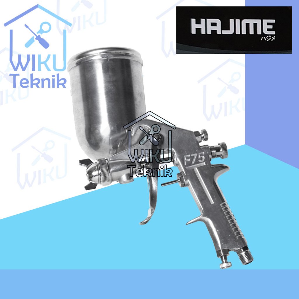 Jual Hajime Spray Gun F75 Alat Semprot Cat Tabung Atas 400cc Airbrush ...