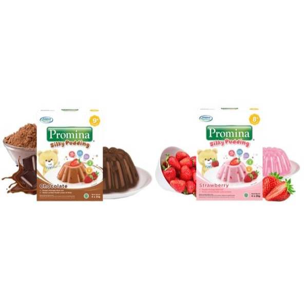 Jual Promina Silky Pudding Rasa Strawberry 100 Gram | Shopee Indonesia