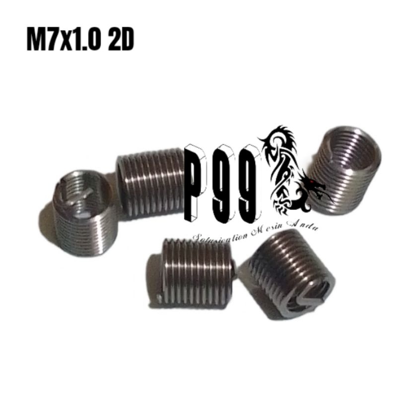 Jual (5pcs) recoil baut 11. m7 x 1 2d helicoil verbos untuk baut kunci ...