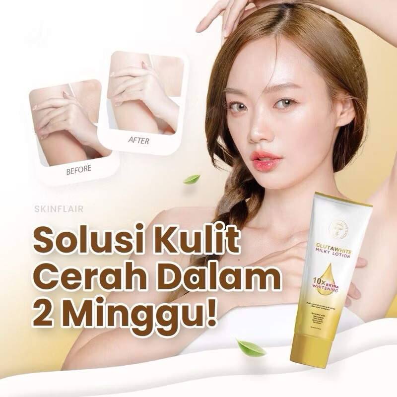 Jual SKINFLAIR - Glutawhite Milky Lotion 150 Ml BODY LOTION SERUM MENCERAHKAN KULIT DENGAN ...