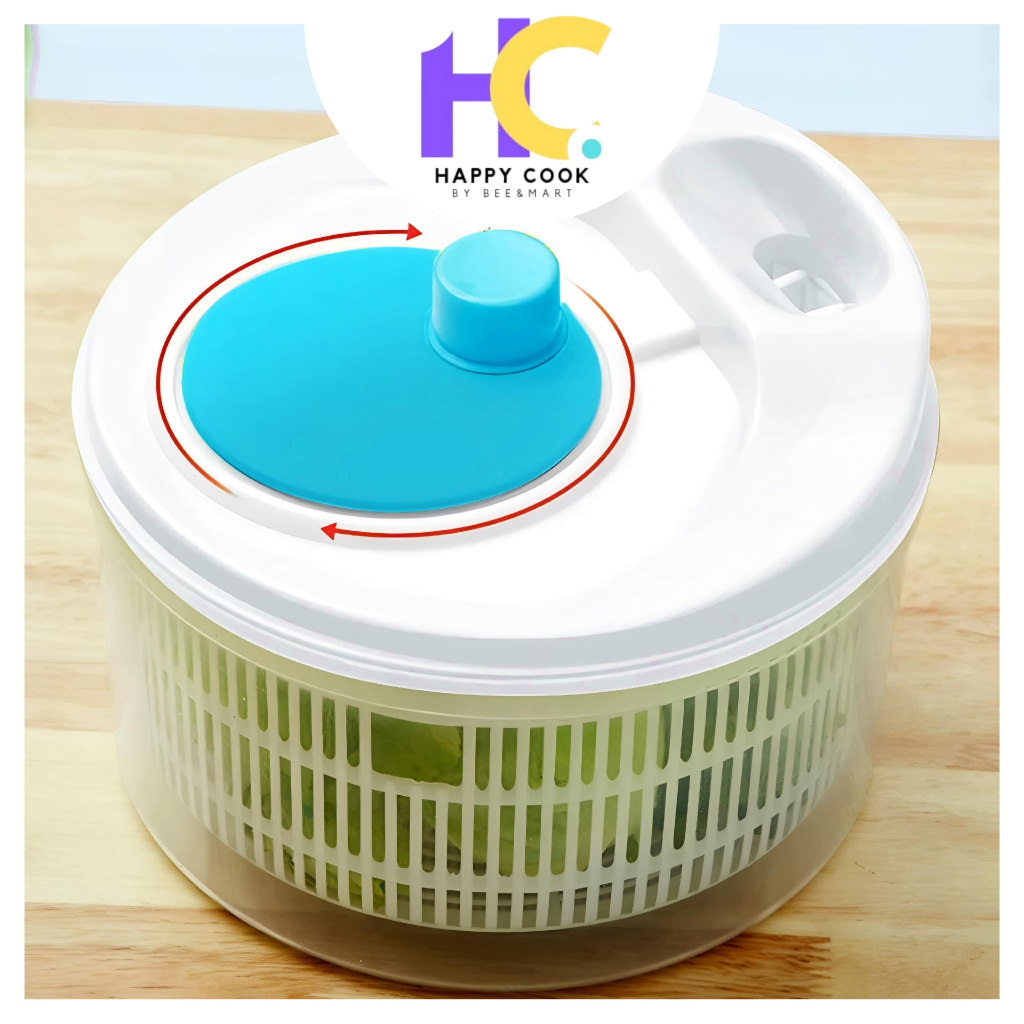Jual HAPPYCOOK || Salad Spinner / Peniris Pengering Sayuran Putar ...