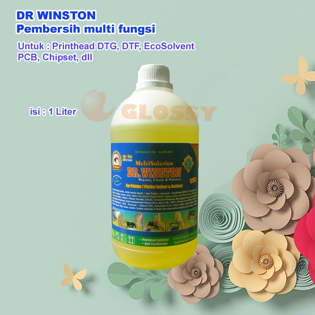 Jual DR Winston Cleaner Inkjet PrintHead Tinta Plotter Printer DTG DTF ...