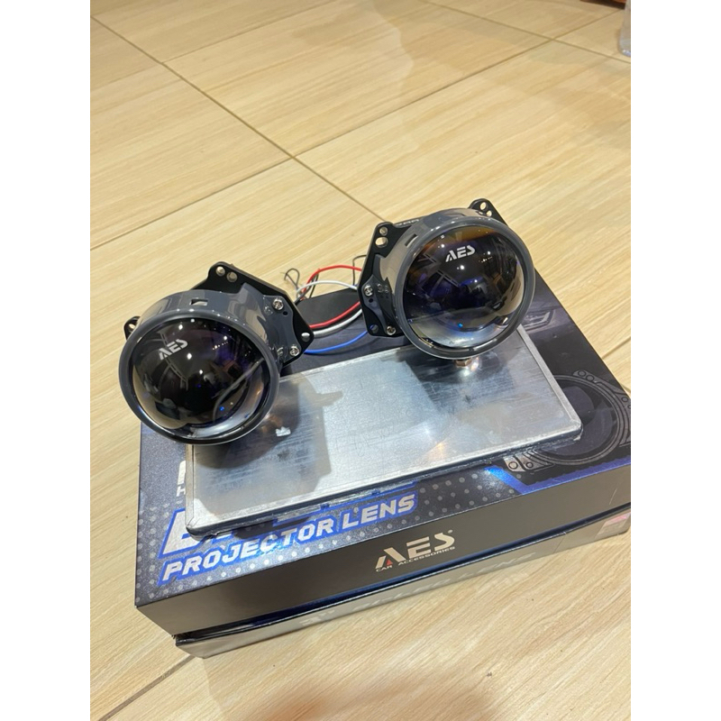 Jual BILED PROJECTOR AES F002 AES UX1 3INCHI 3 inchi 70watt Blue Lens ...