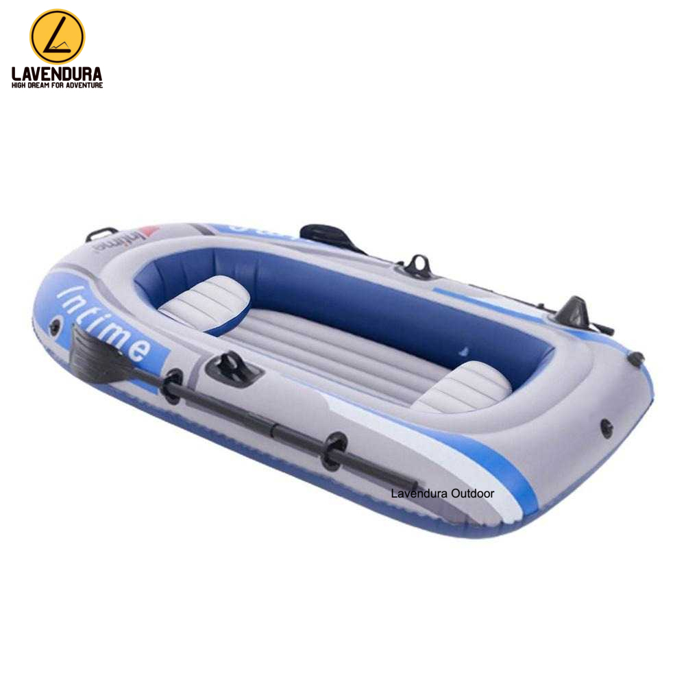 Jual Perahu Karet Mancing Inflatable Fishing Boat 4 Person INTIME 400 ...
