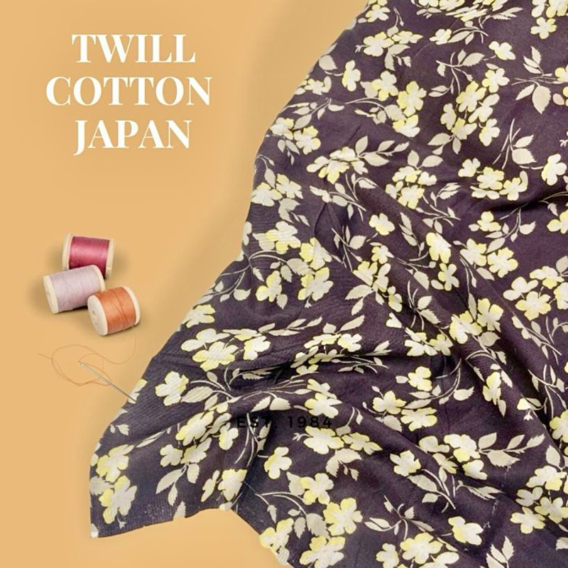 Jual KAIN TWILL COTTON JAPAN PREMIUM - kain katun twill motif - kain ...
