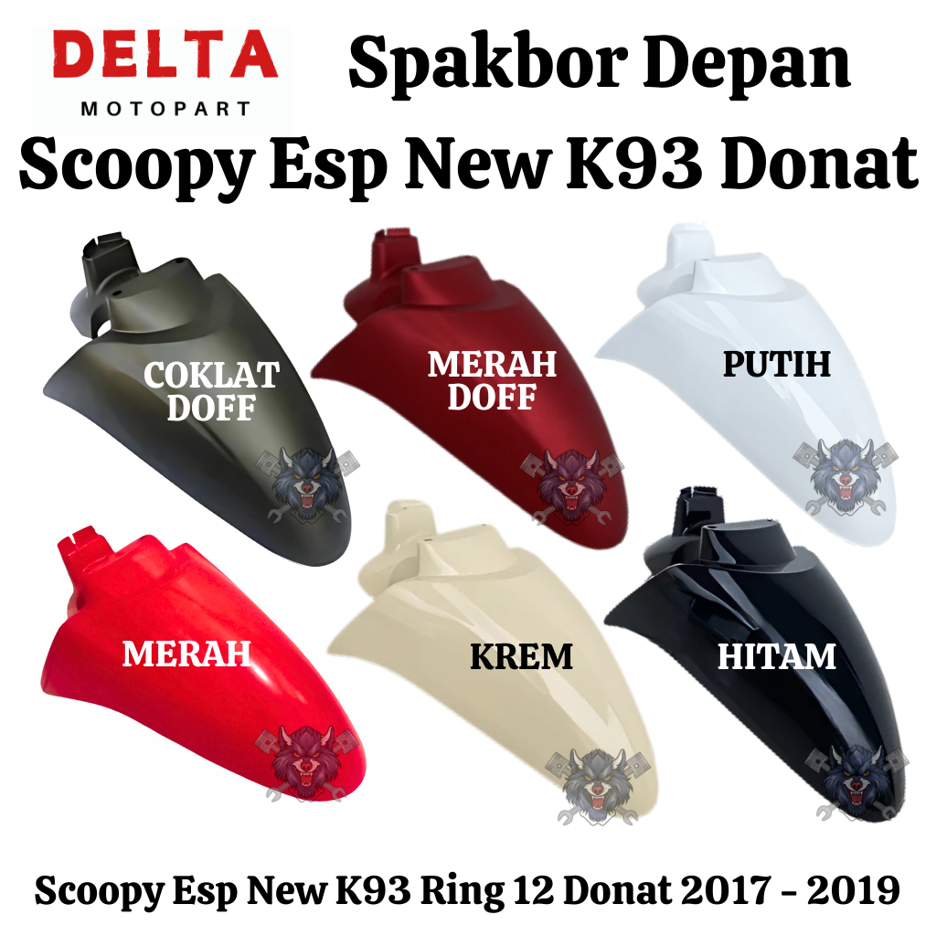 Jual Spakbor depan Scoopy esp new k93 ring 12 donat tahun 2017 2018 ...