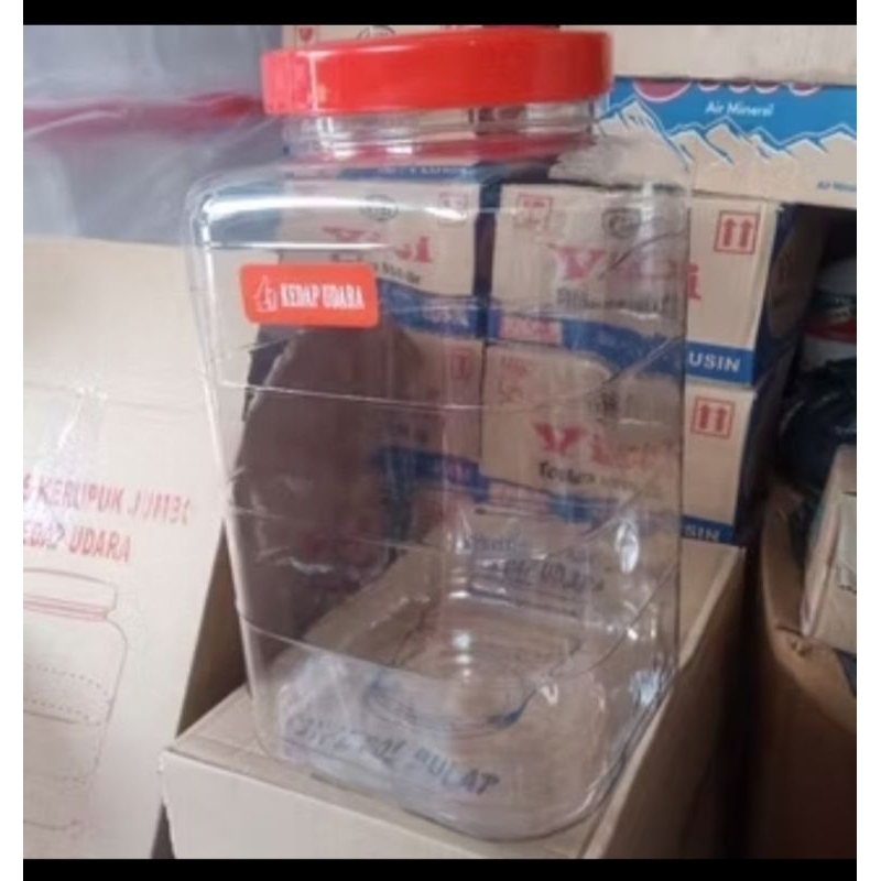 Jual Toples Persegi Panjang Kedap Udara 20 L Tutup Merah. Foodgrade ...